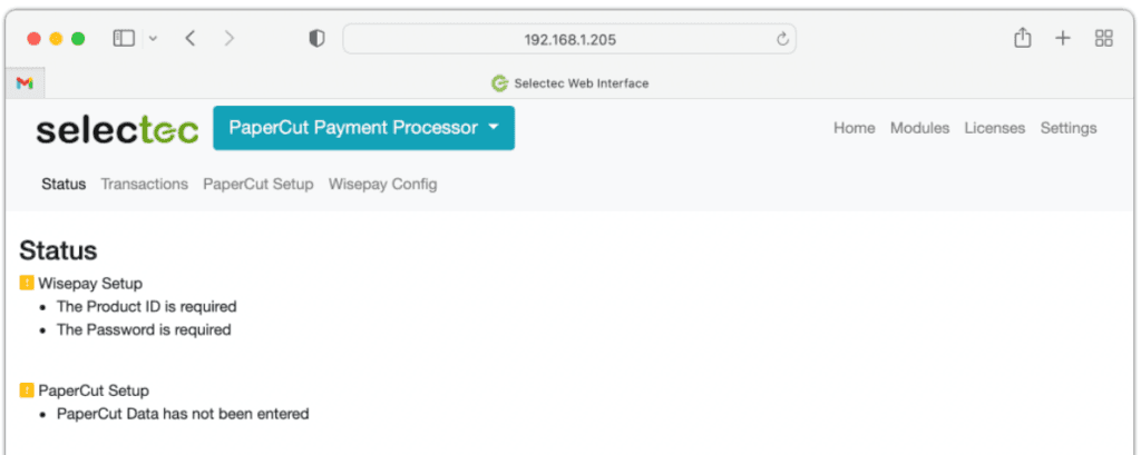Wisepay payment gateway for PaperCut – Select Technology Ltd